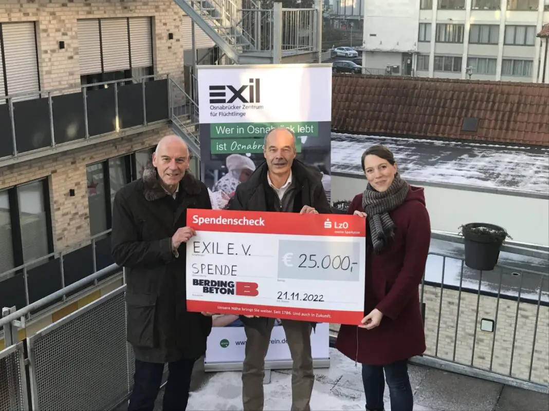 Gute Nachricht des Tages: Berding Beton spendet 25.000 Euro an Exil