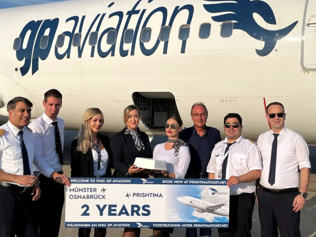 Zweijähriges Jubiläum: Fluggesellschaft GP-Aviation verbindet Münster ...